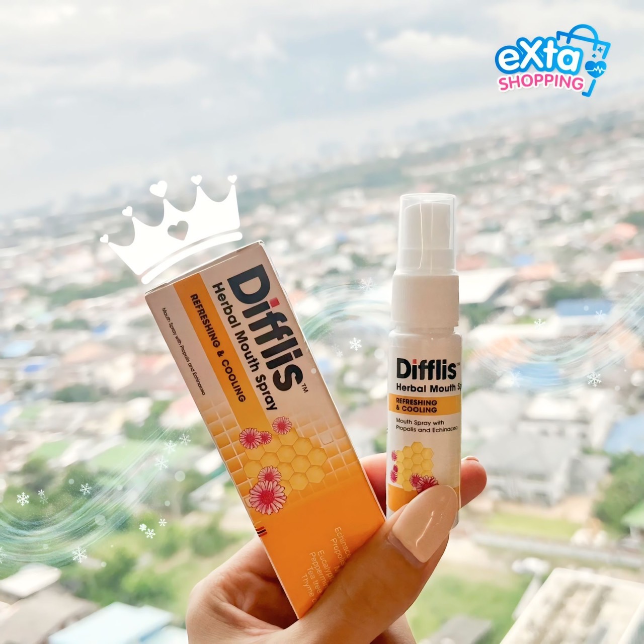 Diffis Herbal Mouth Spray ตัวช่วยบรรเทาอาการระคายคอ